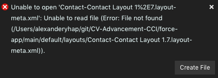 Keep getting "Unable to open : File not found" when clicking on Problem ...