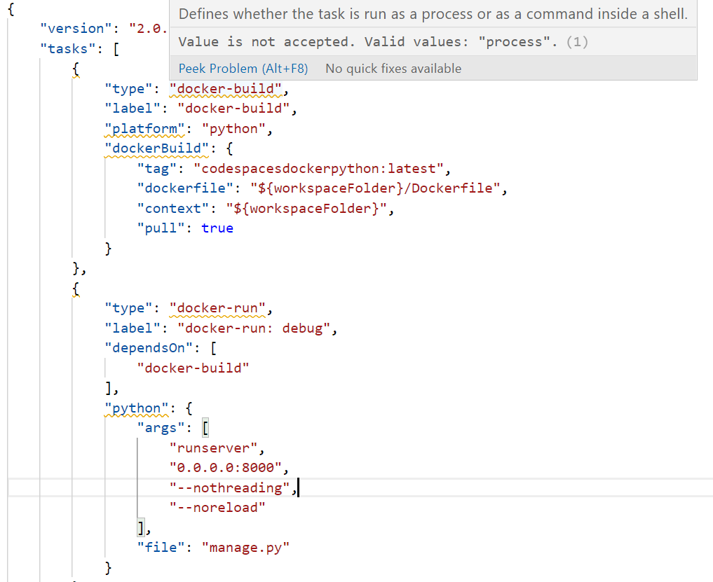 Reload required before tasks schema picks up new extension task types ...