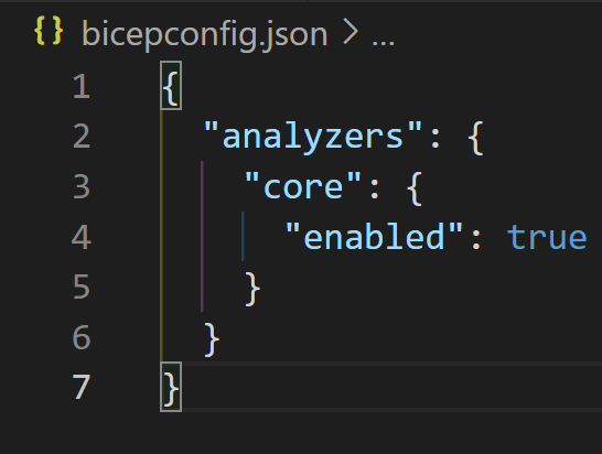 IntelliSense in bicepconfig.json file has two separate behaviors ...