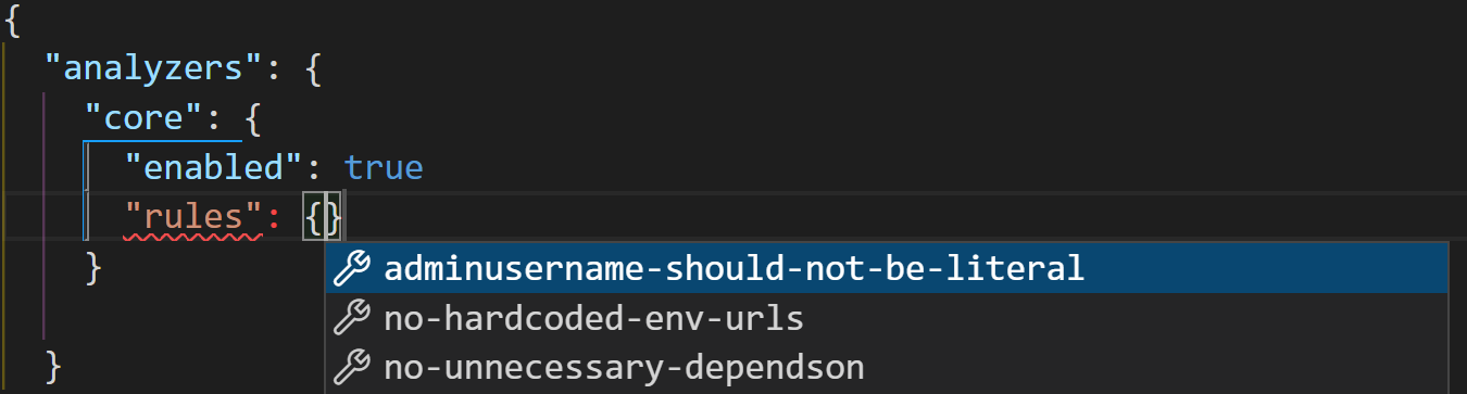 IntelliSense in bicepconfig.json file has two separate behaviors ...