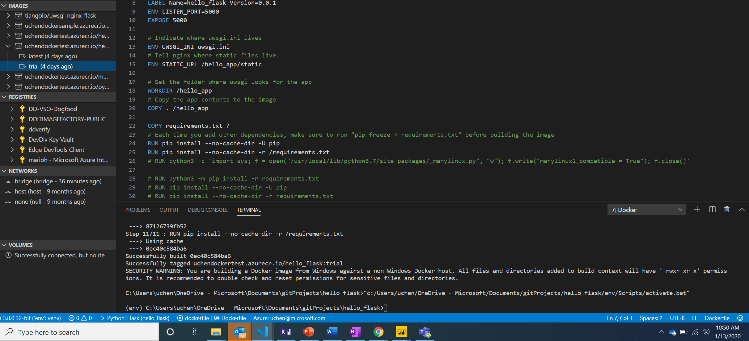 Docker Build Incorrect Date · Issue #1556 · microsoft/vscode-docker ...