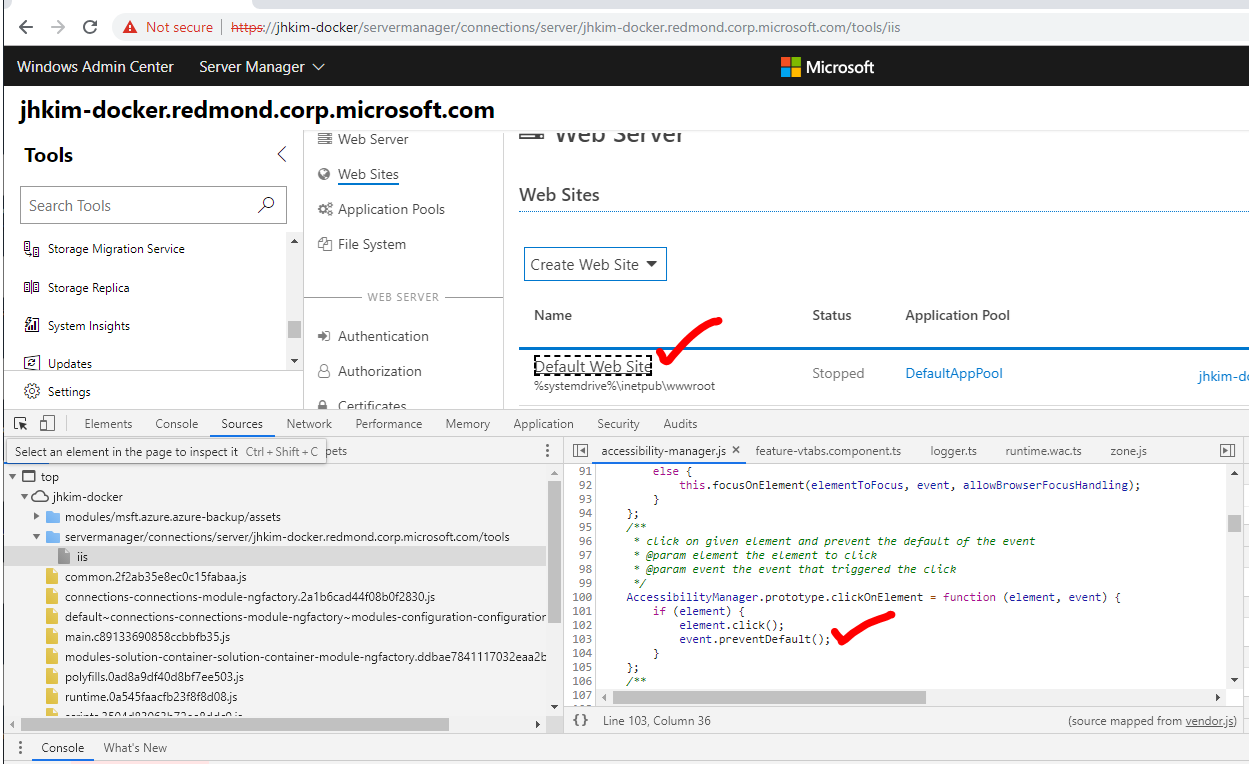 WAC SDK: timing issue for element · Issue #360 · microsoft/IIS.WebManager · GitHub