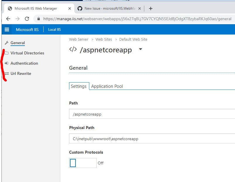 No error handling against invalid web.config · Issue #374 · microsoft/IIS.WebManager · GitHub