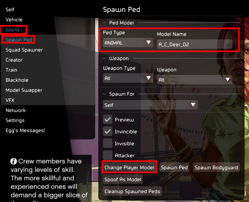 [Improvement]: Move model changer to self · Issue #2236 · YimMenu/YimMenu · GitHub