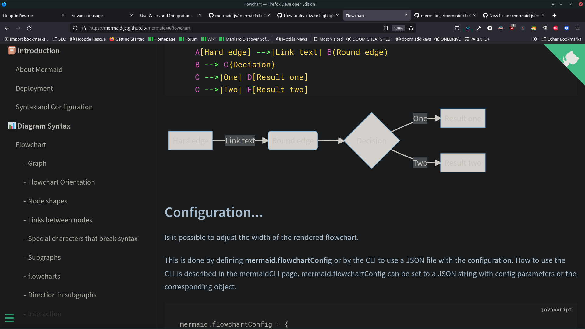 Documentation: tags in graphs unreadable with dark reader enabled · Issue #3246 · mermaid-js ...