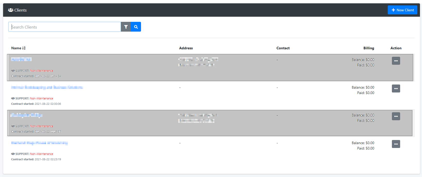 ENHANCEMENT - Client Screen Layout · Issue #189 · itflow-org/itflow · GitHub