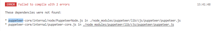 [Bug] view/webpack tools don't work with export maps · Issue #9467 · puppeteer/puppeteer · GitHub