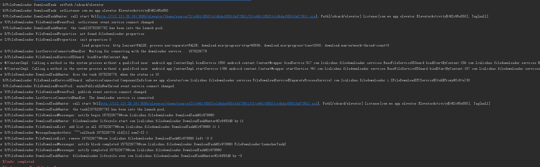 没有下载文件，但是触发了completed这个函数。 · Issue #649 · lingochamp/FileDownloader · GitHub