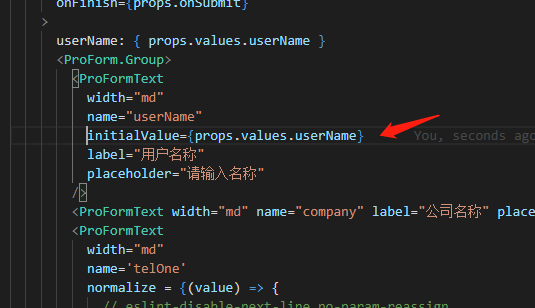 使用ModalForm的initialValues给文本框赋初始值失败的问题🐛[BUG] · Issue #8809 · ant-design/ant-design-pro · GitHub