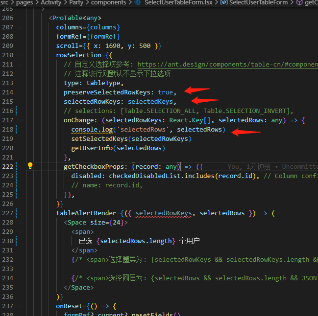 ProTable当设置preserveSelectedRowKeys为true时读取selectedRows值错误🐛[BUG]🐛[BUG] · Issue #6904 · ant-design ...