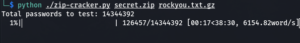 GitHub - scottiedisaster/zip-cracker: light weight tool to brute force Zip files with a word list