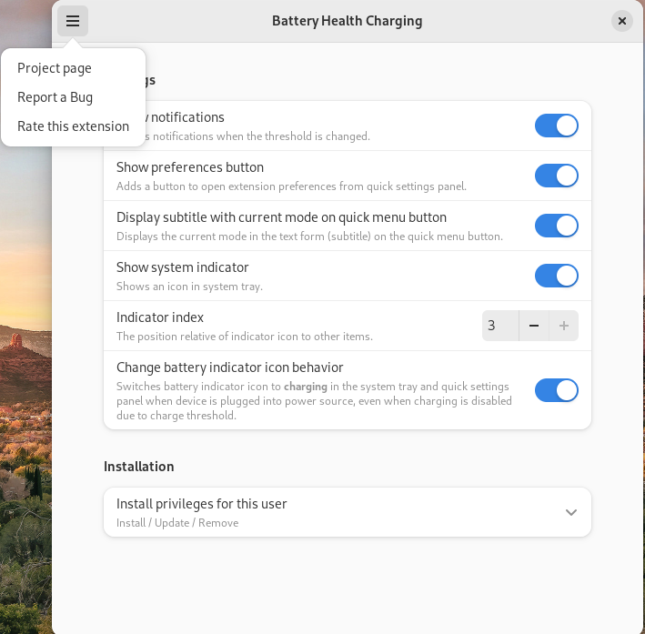 Lenovo legion - show only main settings · Issue #53 · maniacx/Battery-Health-Charging · GitHub