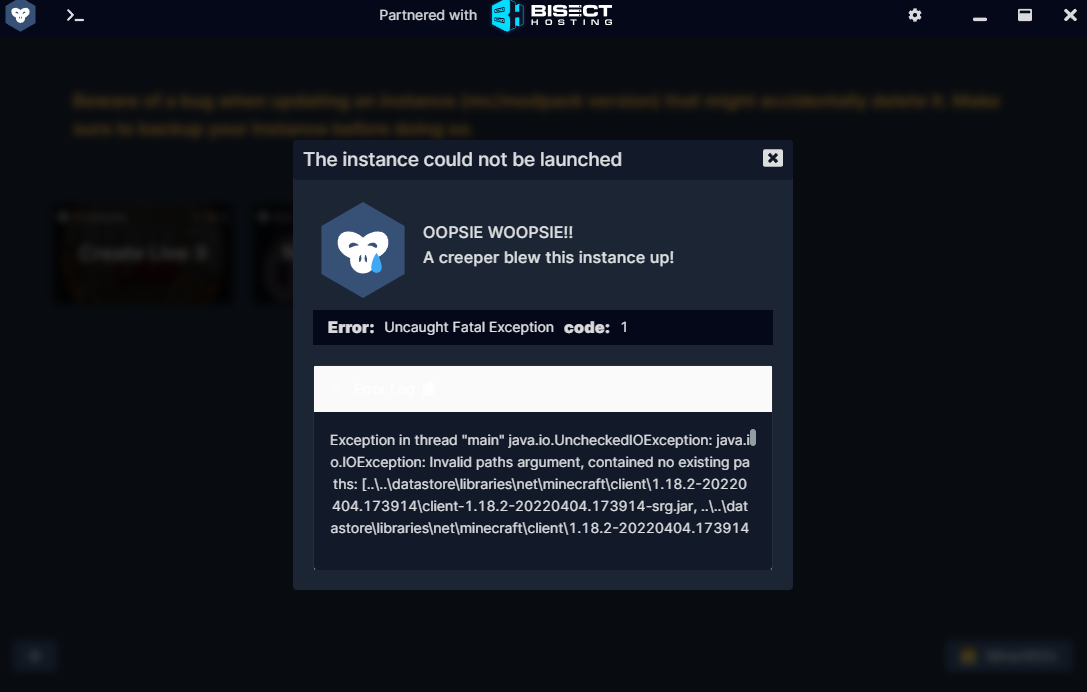 Create Live 3 crashes (and downloads horribly slow) · Issue #1542 · gorilla-devs/GDLauncher · GitHub