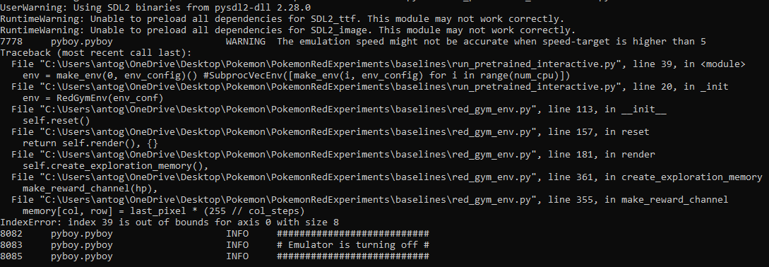 IndexError: index 39 is out of bounds for axis 0 with size 8 · Issue #116 · PWhiddy ...