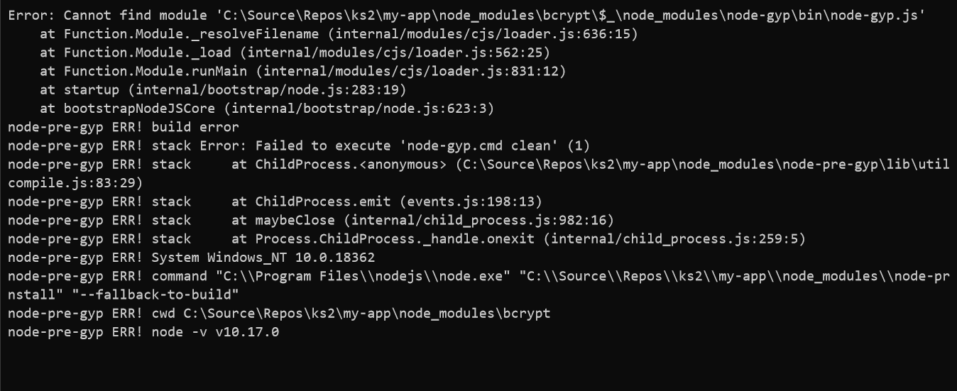 Keystone App Generator Doesn T Detect Yarn And Todo App Yarn Install Fails · Issue 2026