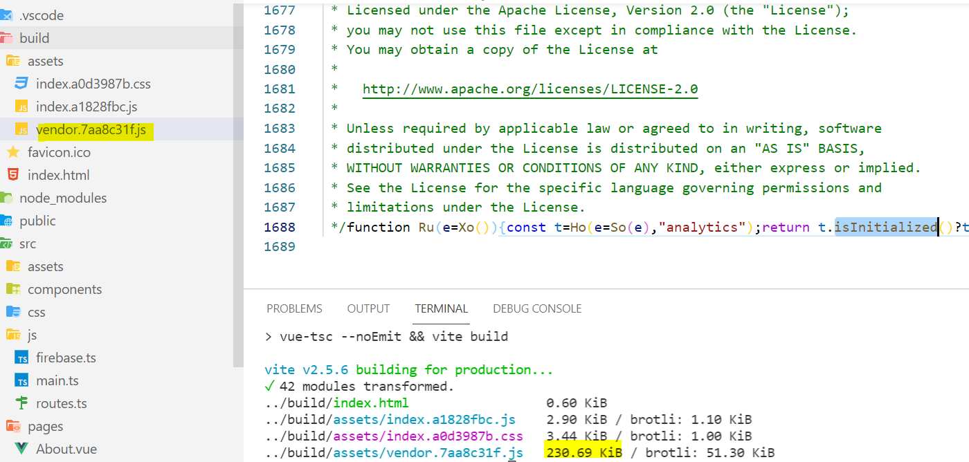 Vendor Js Is Not Compressing With Firebase Auth · Issue 4907 · Vitejs Vite · Github