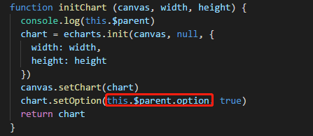 同一页面使用多次组件，script中声明的option在三个组件是同一个 · Issue #11 · F-loat/mpvue-echarts · GitHub