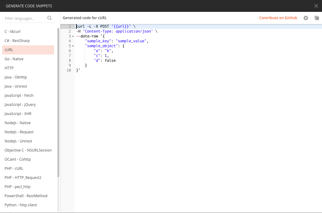 Double-quotes are escaped in generated code snippets, leading to lower ...