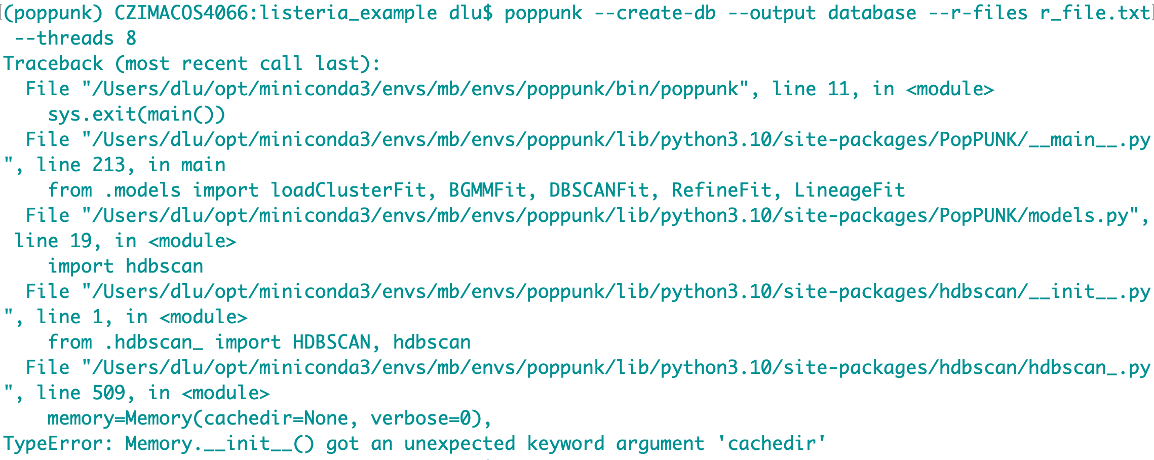creating database step gives error · Issue #221 · bacpop/PopPUNK · GitHub