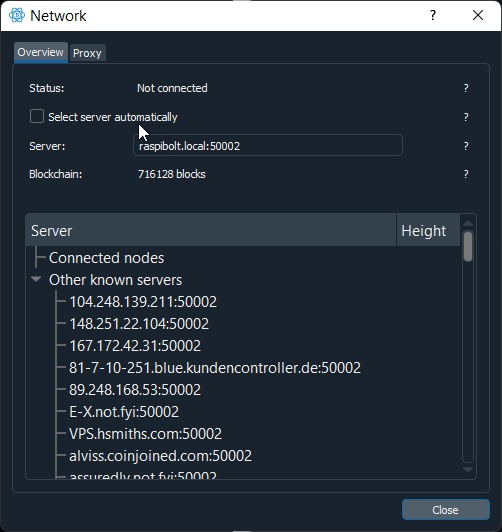 electrs connection does not work (electum and tor) · Issue #858 · raspibolt/raspibolt · GitHub