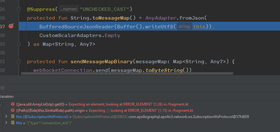SubscriptionWsProtocol toMessageMap cast error · Issue #4061 · apollographql/apollo-kotlin · GitHub
