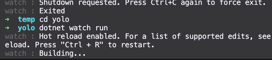 Hot Reload with `--project ` arg does not start hot reload · Issue #33248 · dotnet/aspnetcore ...