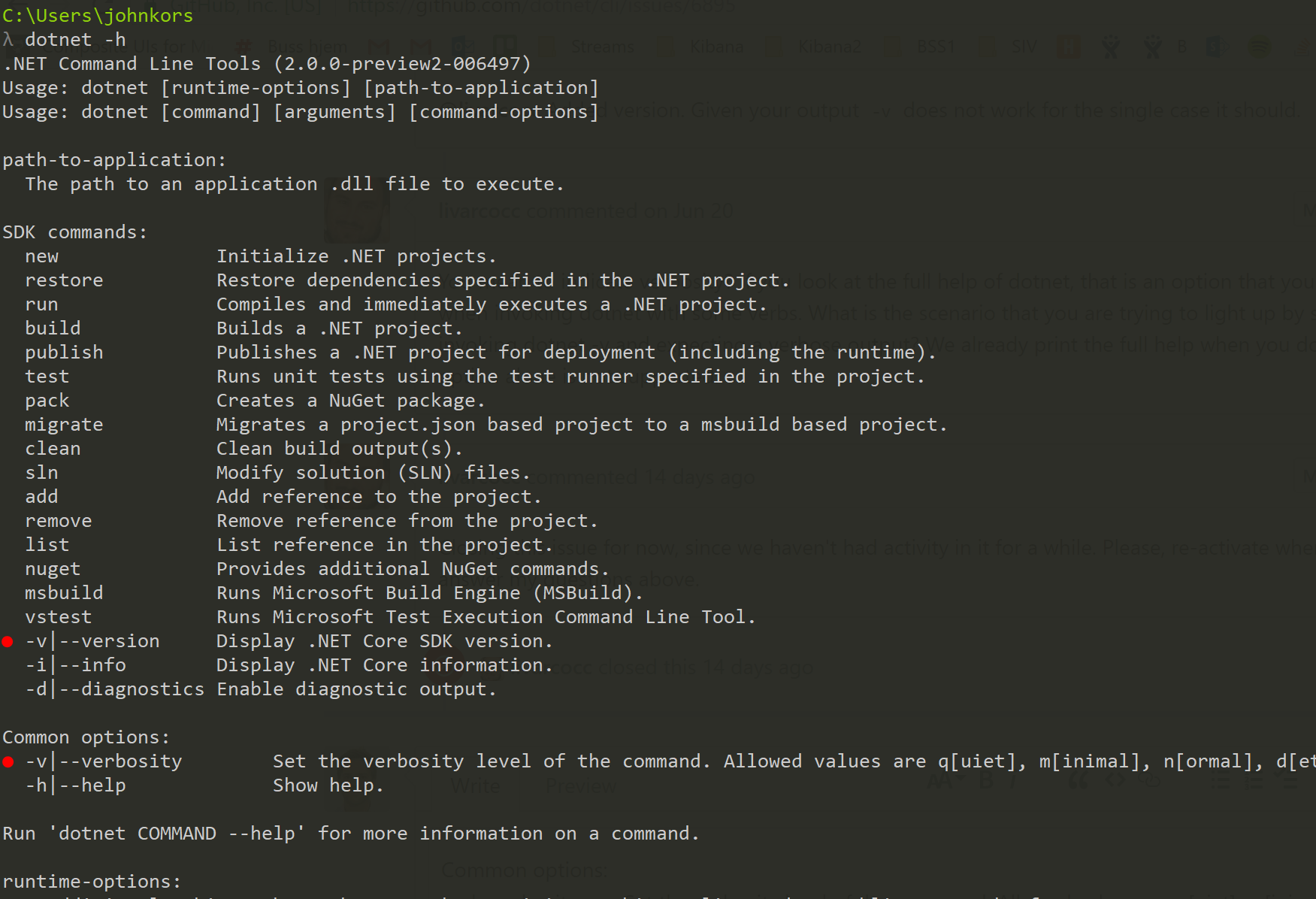 Fix version/verbosity confusion. · Issue #8400 · dotnet/sdk · GitHub