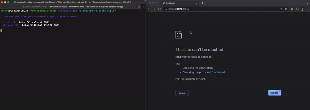 `st.file_uploader` callback is called twice on each upload, after the first upload · Issue #4877 ...