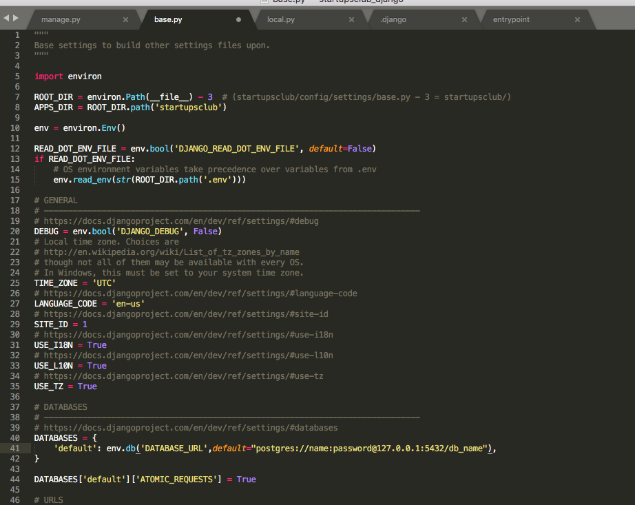 Environment Variables Error In Basepy And Localpy · Issue 1775 · Cookiecuttercookiecutter