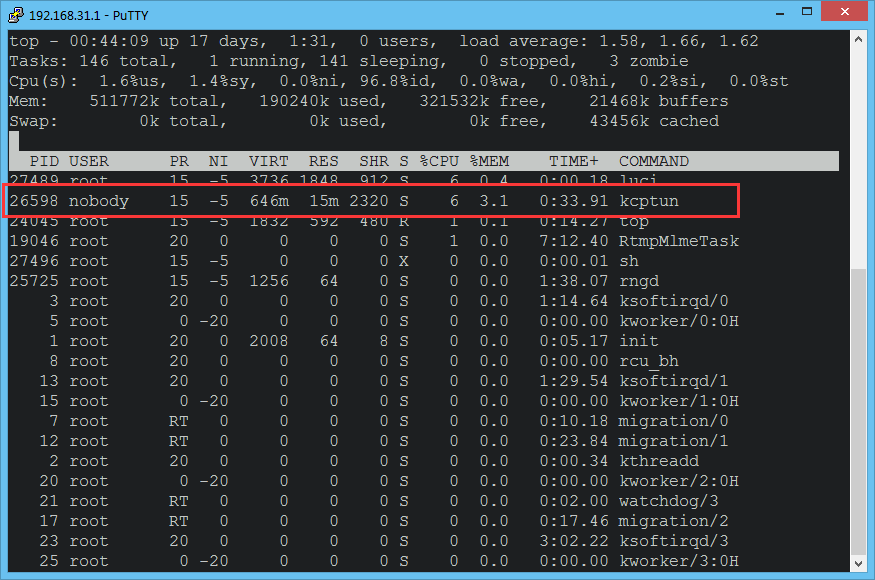 kcptun 没有任何访问的时候为什么 CPU 占用还是比较高 · Issue #587 · xtaci/kcptun · GitHub
