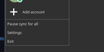 [Bug]: GUI Menu not visible from system tray · Issue #5443 · nextcloud/desktop · GitHub