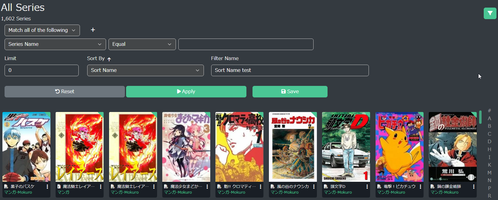 Smart filter sort by always saves in descending order · Issue #2347 · Kareadita/Kavita · GitHub