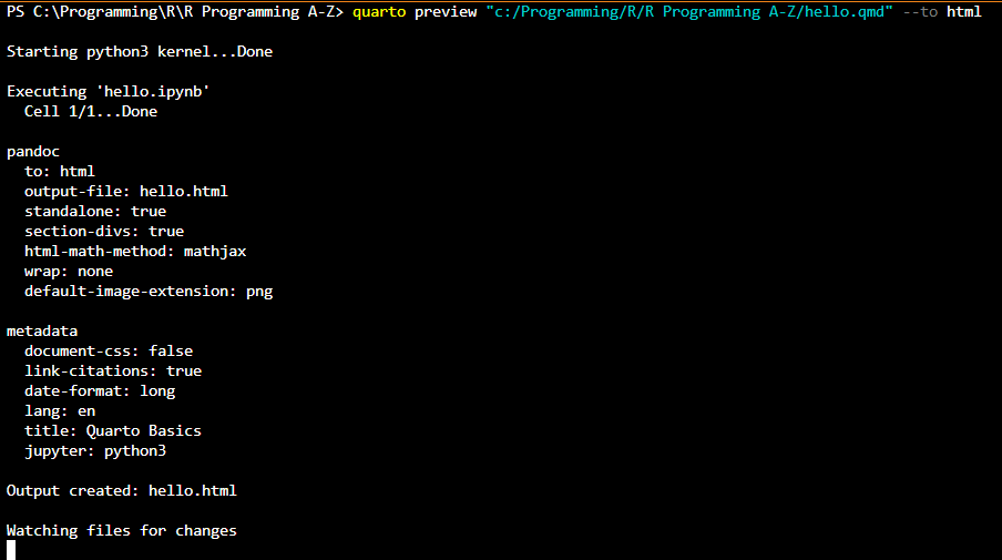 Output Created But No Preview · Quarto Dev Quarto Cli · Discussion 3749 · Github 