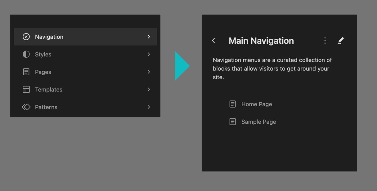 Add New Navigation Menu from Site Editor · Issue #52957 · WordPress/gutenberg · GitHub