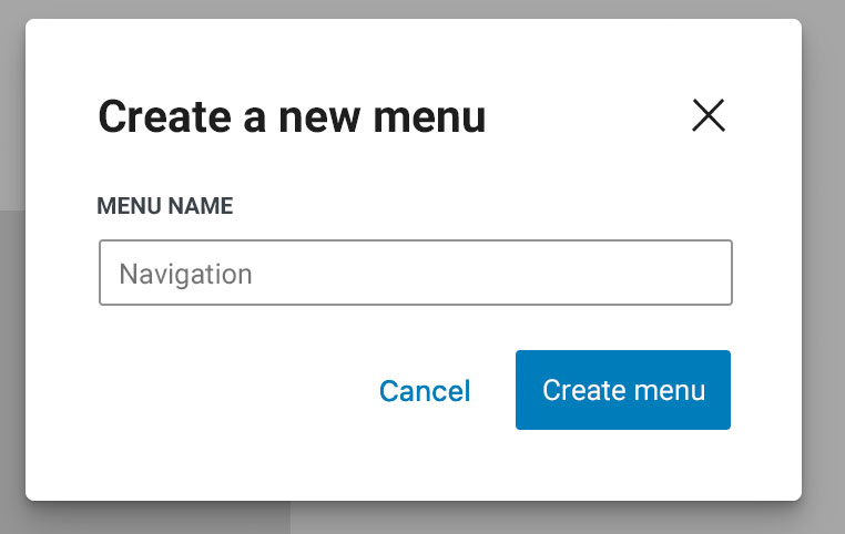 Add New Navigation Menu from Site Editor · Issue #52957 · WordPress/gutenberg · GitHub