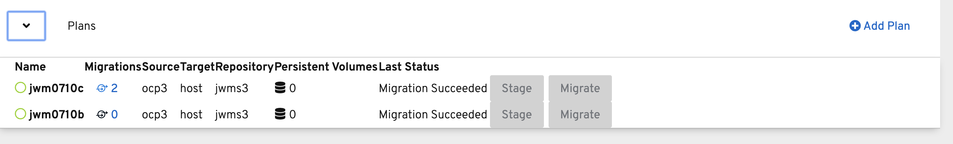 Need to improve style/spacing of how Plans are rendered · Issue #325 · migtools/mig-ui · GitHub