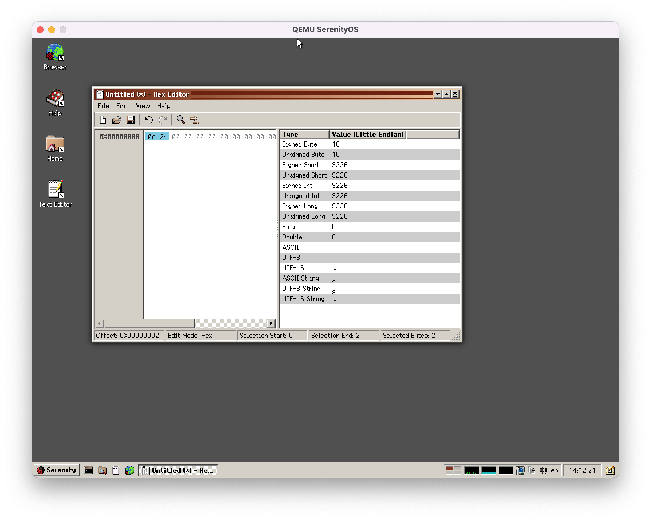 HexEditor String Suffixes In Value Inspector Are By ASCII 