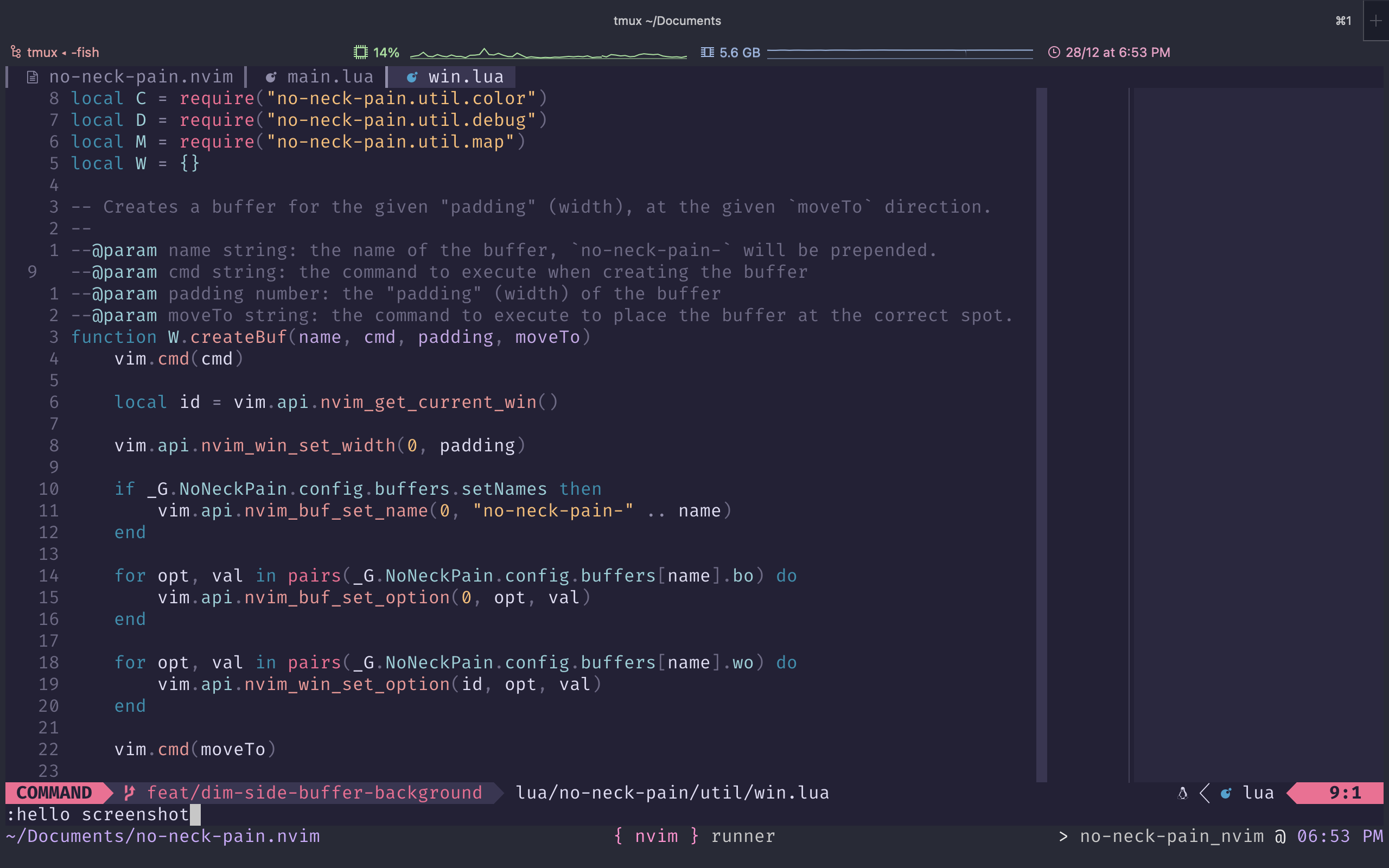 Showcase · shortcuts/no-neck-pain.nvim Wiki · GitHub