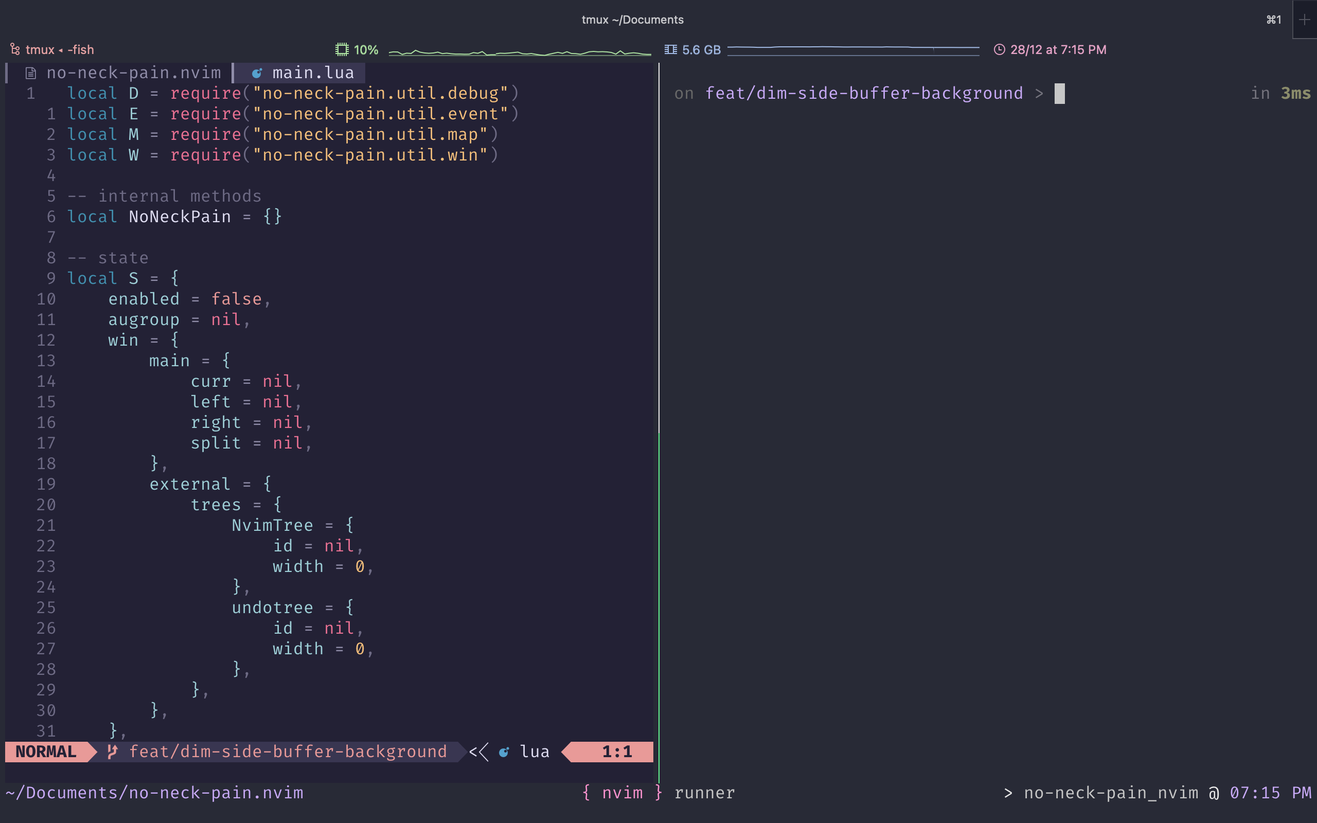 Showcase · shortcuts/no-neck-pain.nvim Wiki · GitHub