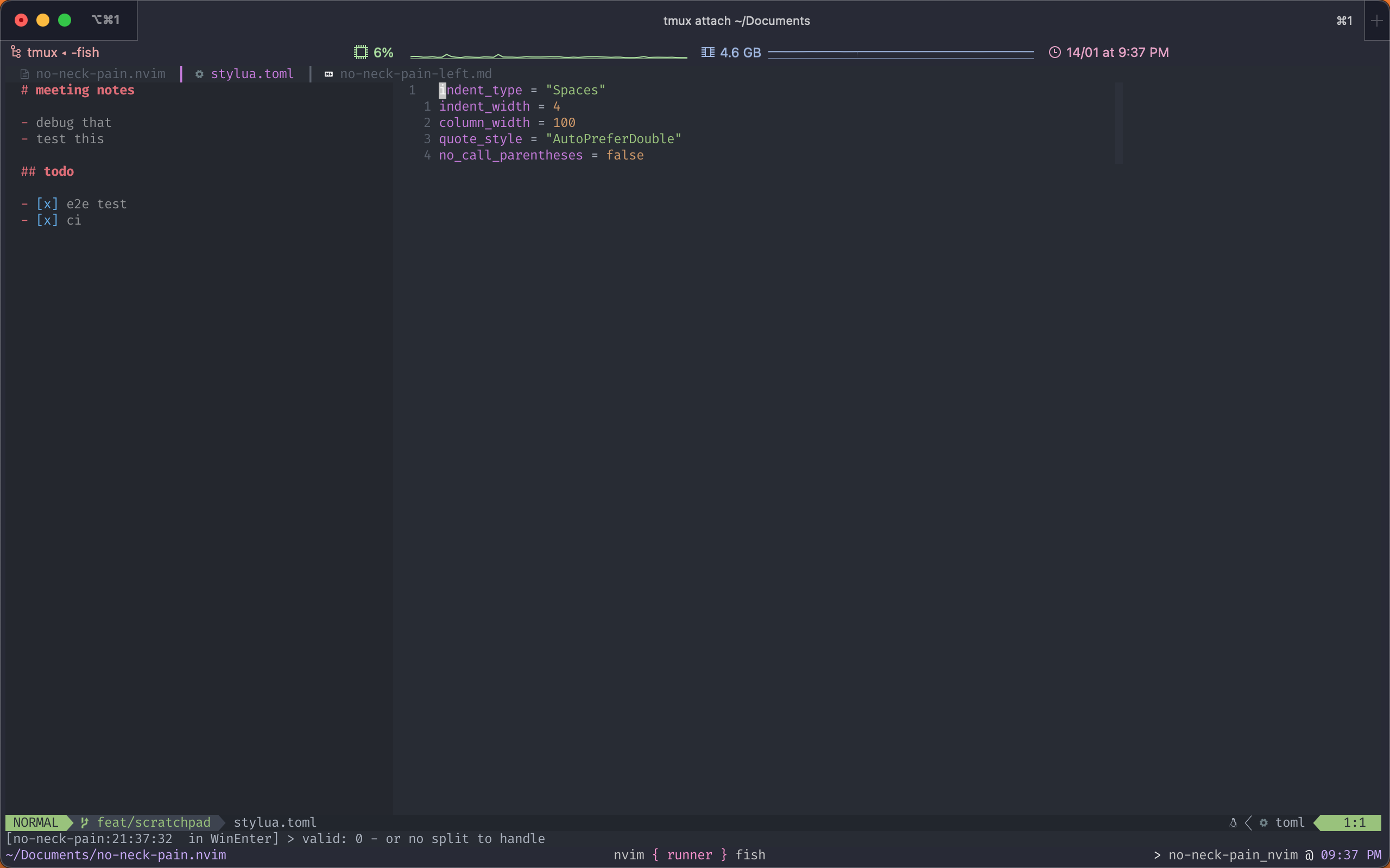 [feat] Open scratch pad buffer like norg file · Issue #121 · shortcuts/no-neck-pain.nvim · GitHub