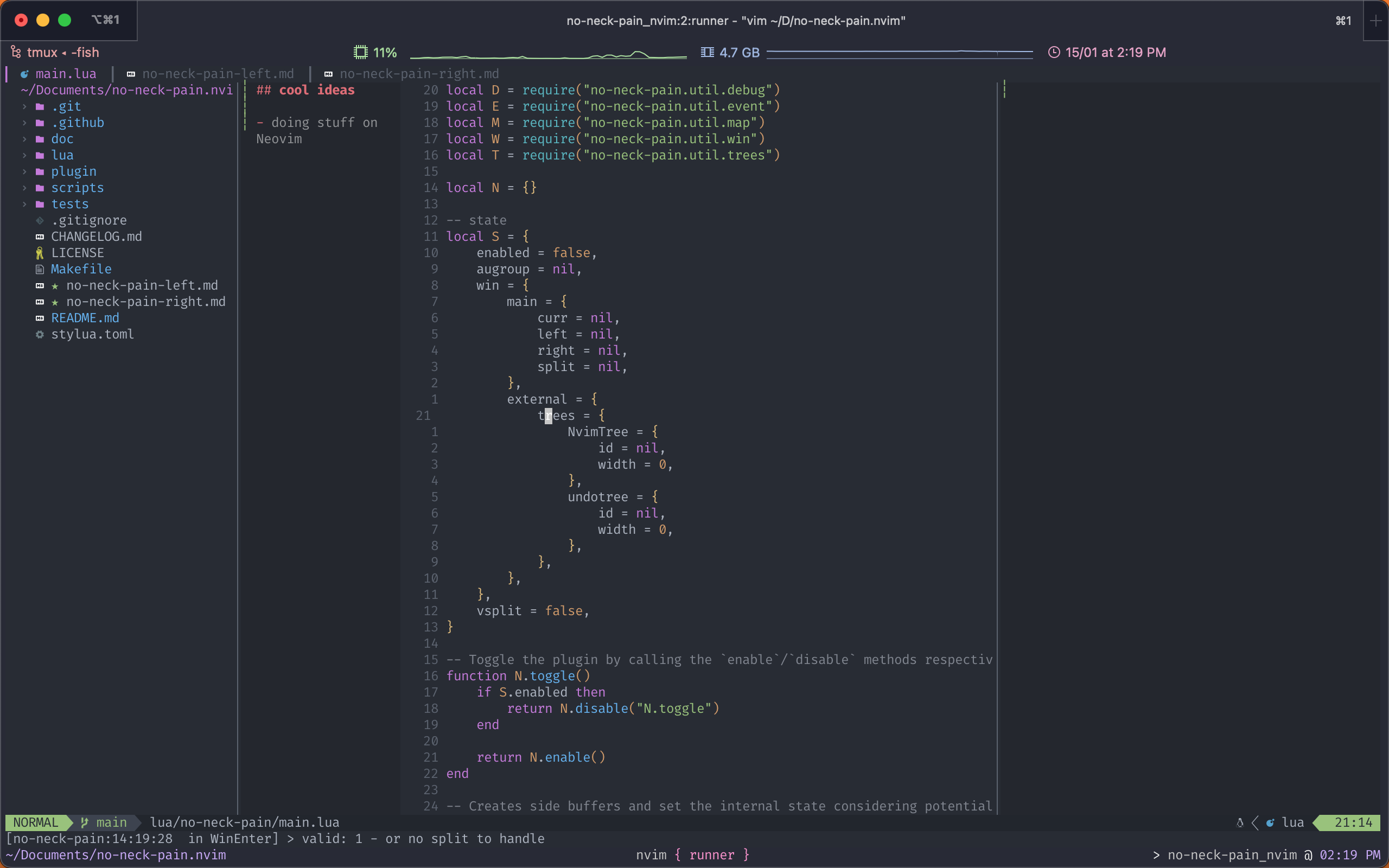 [feat] Hide nvim-tree window when opening · Issue #133 · shortcuts/no ...