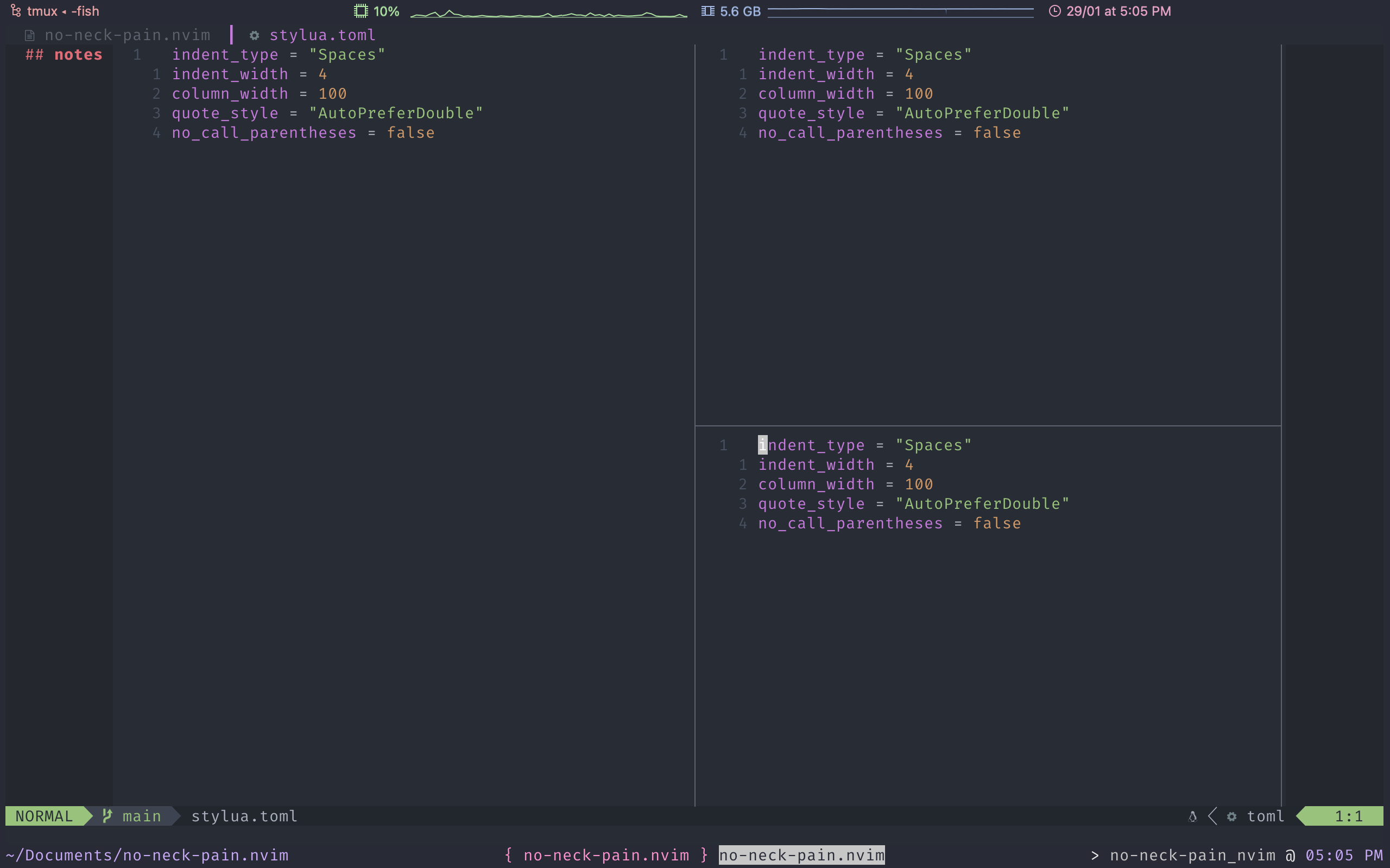 Showcase · shortcuts/no-neck-pain.nvim Wiki · GitHub