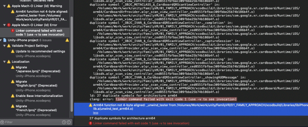 Google CardBoard XR plugin has some issue while building in xcode · Issue #109 · googlevr ...