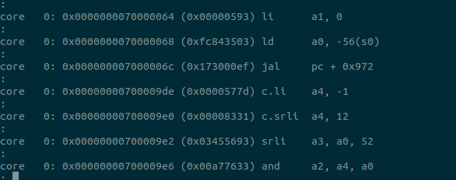 Compiled program with RV64I does not run under Spike with the --isa ...