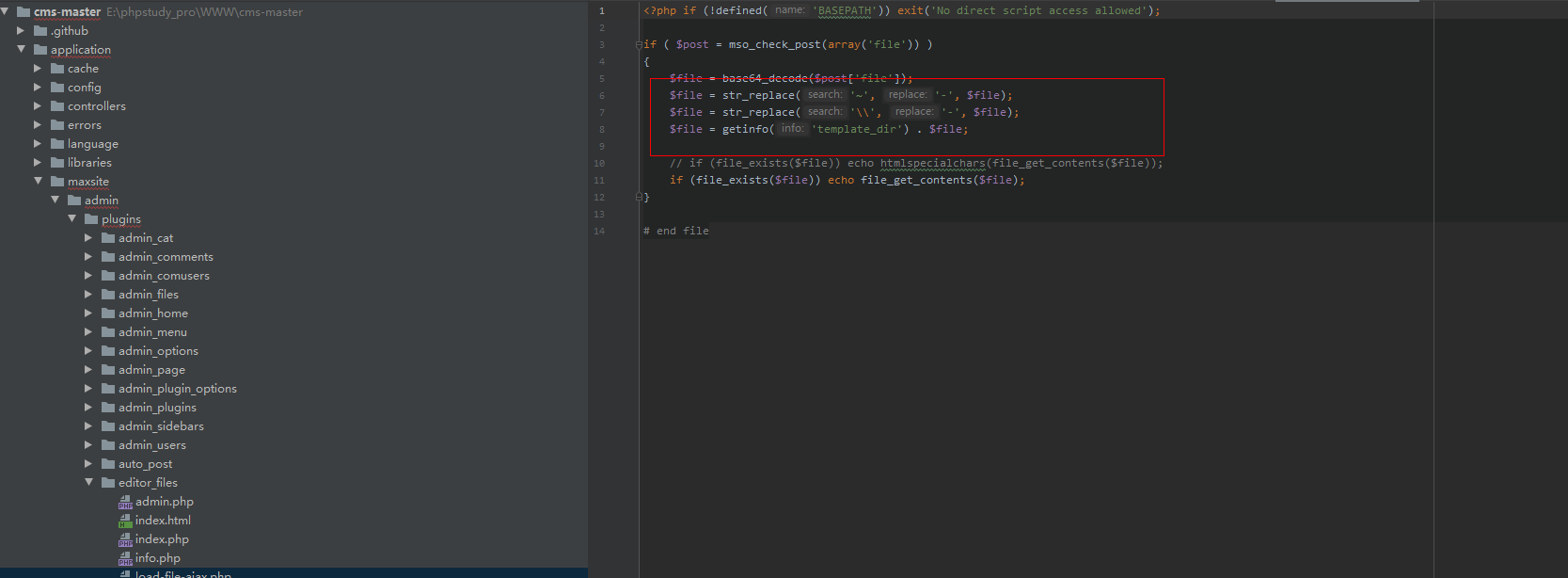 Arbitrary File Read (Authenticated) · Issue #493 · maxsite/cms · GitHub