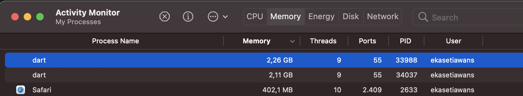 Flutter dart memory leak on mac os · Issue #44413 · dart-lang/sdk · GitHub