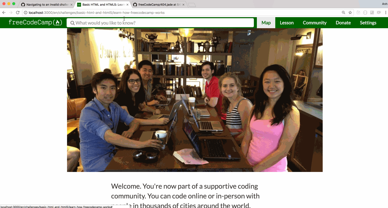 Navigating to an invalid challenge URL just loads a blank page with a navbar - not a 404 page ...