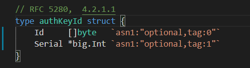 How to add DirName and serial to X509v3 Authority Key Identifier · Issue #47096 · golang/go · GitHub