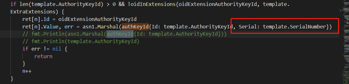 How to add DirName and serial to X509v3 Authority Key Identifier · Issue #47096 · golang/go · GitHub