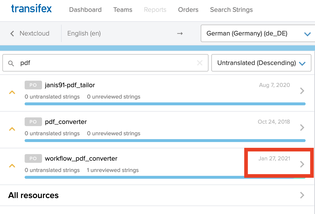 Text strings in Transifex · Issue #247 · nextcloud/workflow_pdf_converter · GitHub
